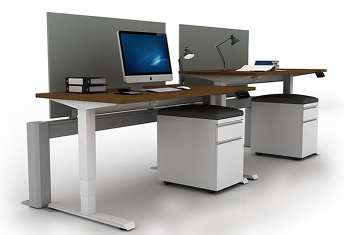 Double Workstations Office Design